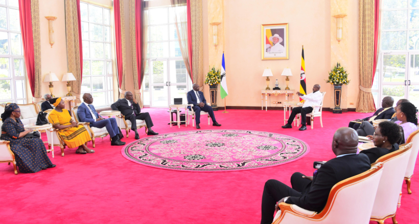 President Museveni hosts Lesotho's Prime Minister | National Resistance ...