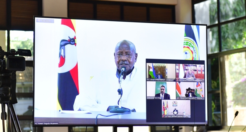 President Museveni attends virtual 40th Extra-Ordinary Assembly of IGAD ...